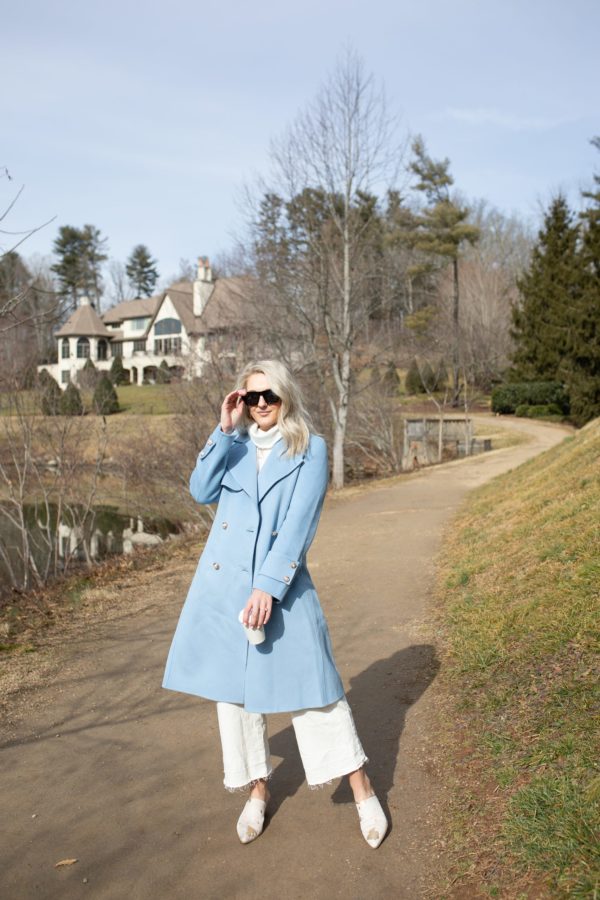 The Sky Blue Coat You Need: 25% Exclusive Code – Chasing Chelsea